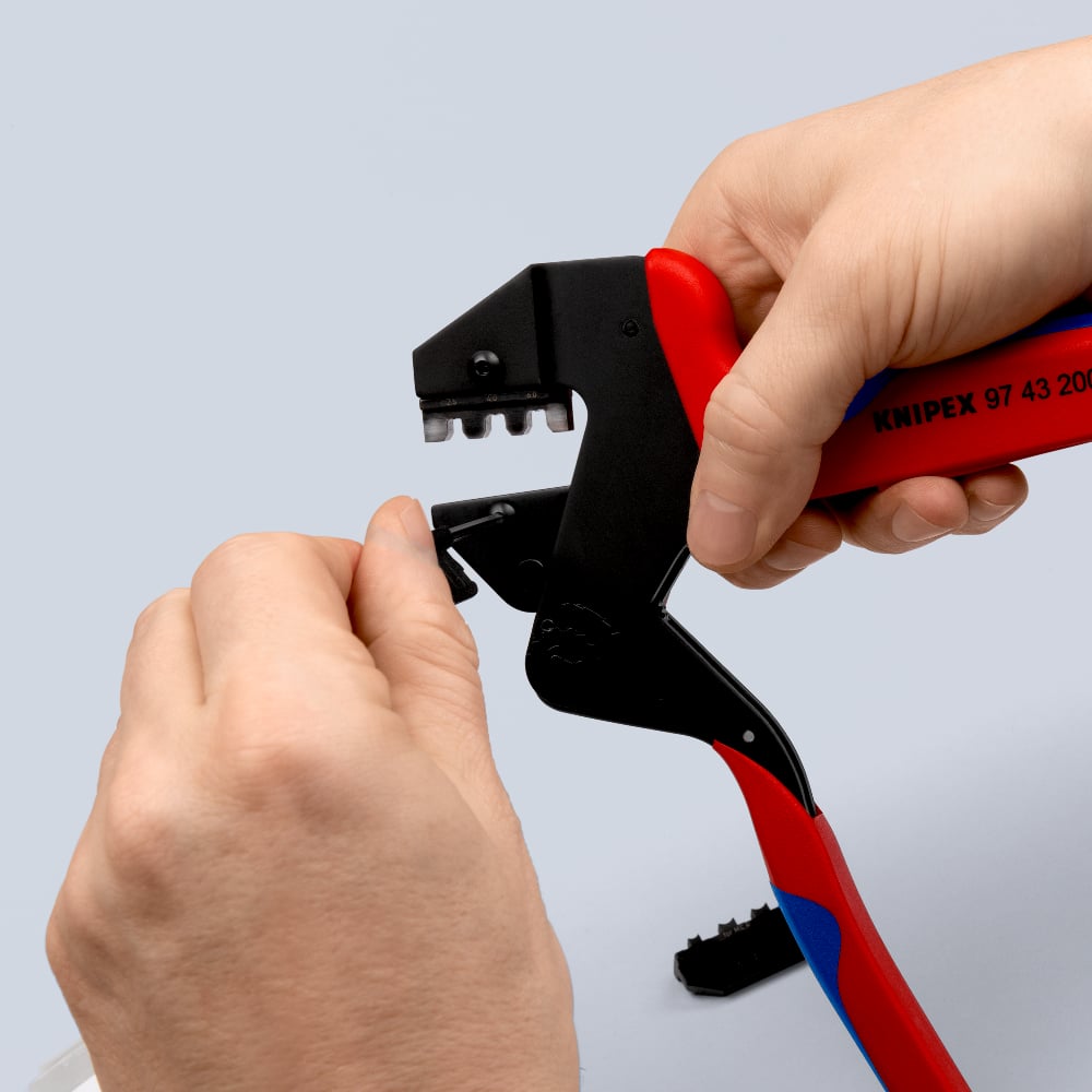 Crimp System Pliers For exchangeable crimping dies | KNIPEX