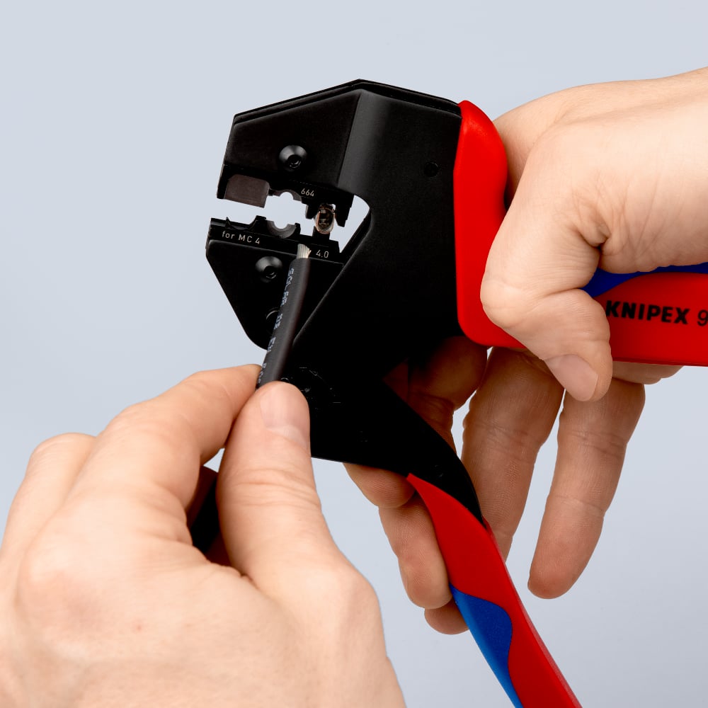 Crimp System Pliers For exchangeable crimping dies | KNIPEX