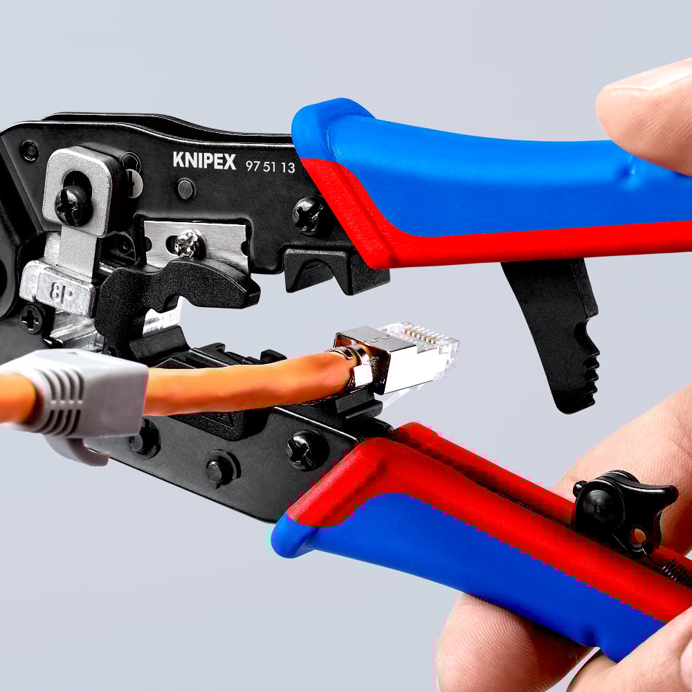 Crimping Pliers for RJ45 Western plugs | KNIPEX