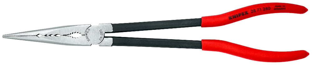 Long Reach Needle Nose Pliers With transverse profiles | KNIPEX