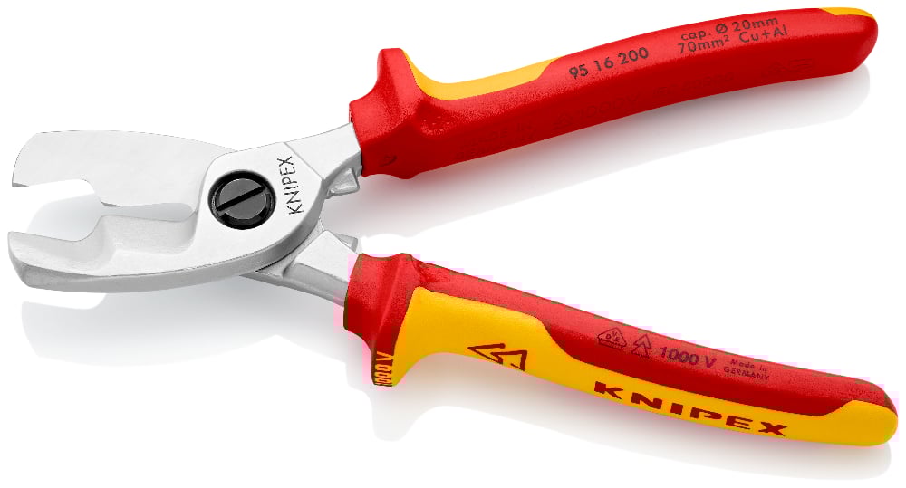 Cable Shears With twin cutting edge | KNIPEX