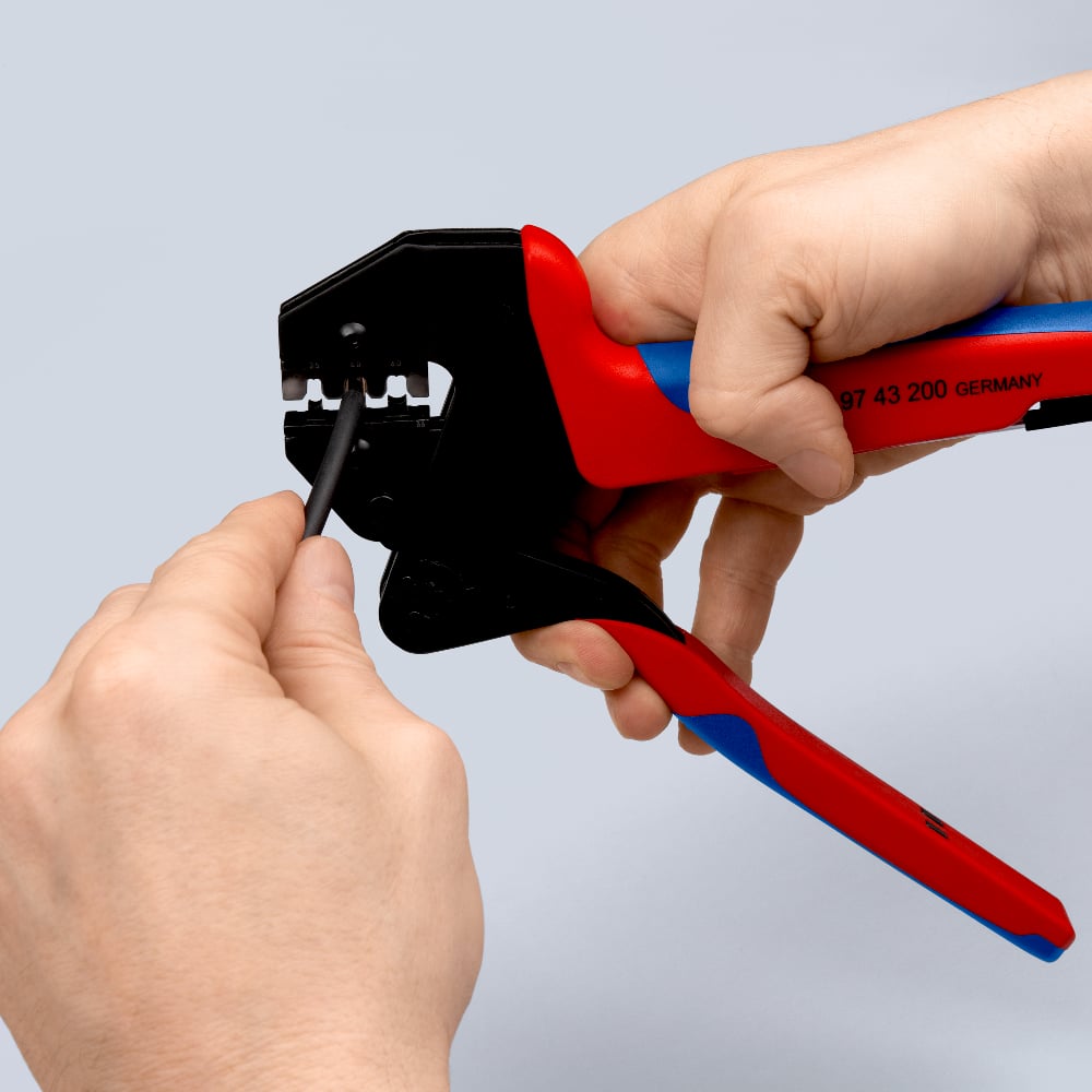 Crimp System Pliers For exchangeable crimping dies | KNIPEX