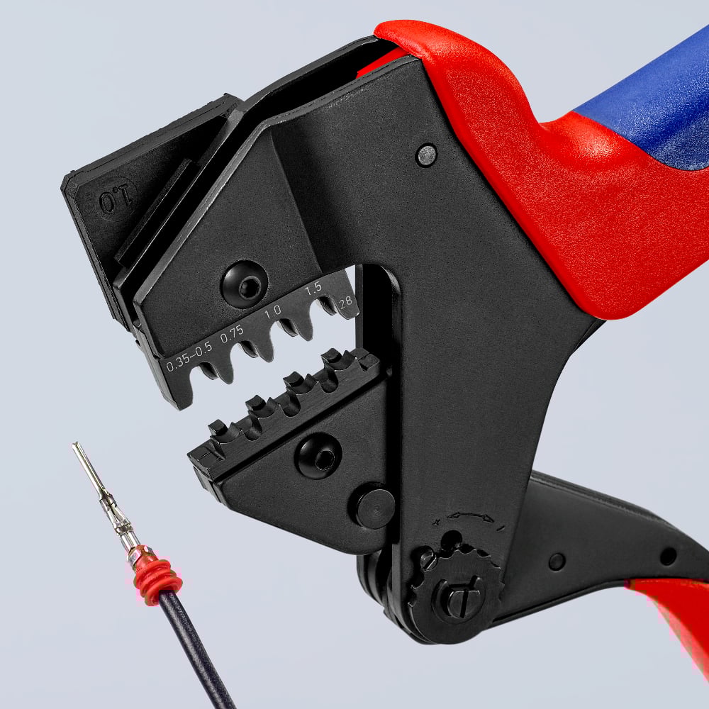 Crimp System Pliers For exchangeable crimping dies | KNIPEX