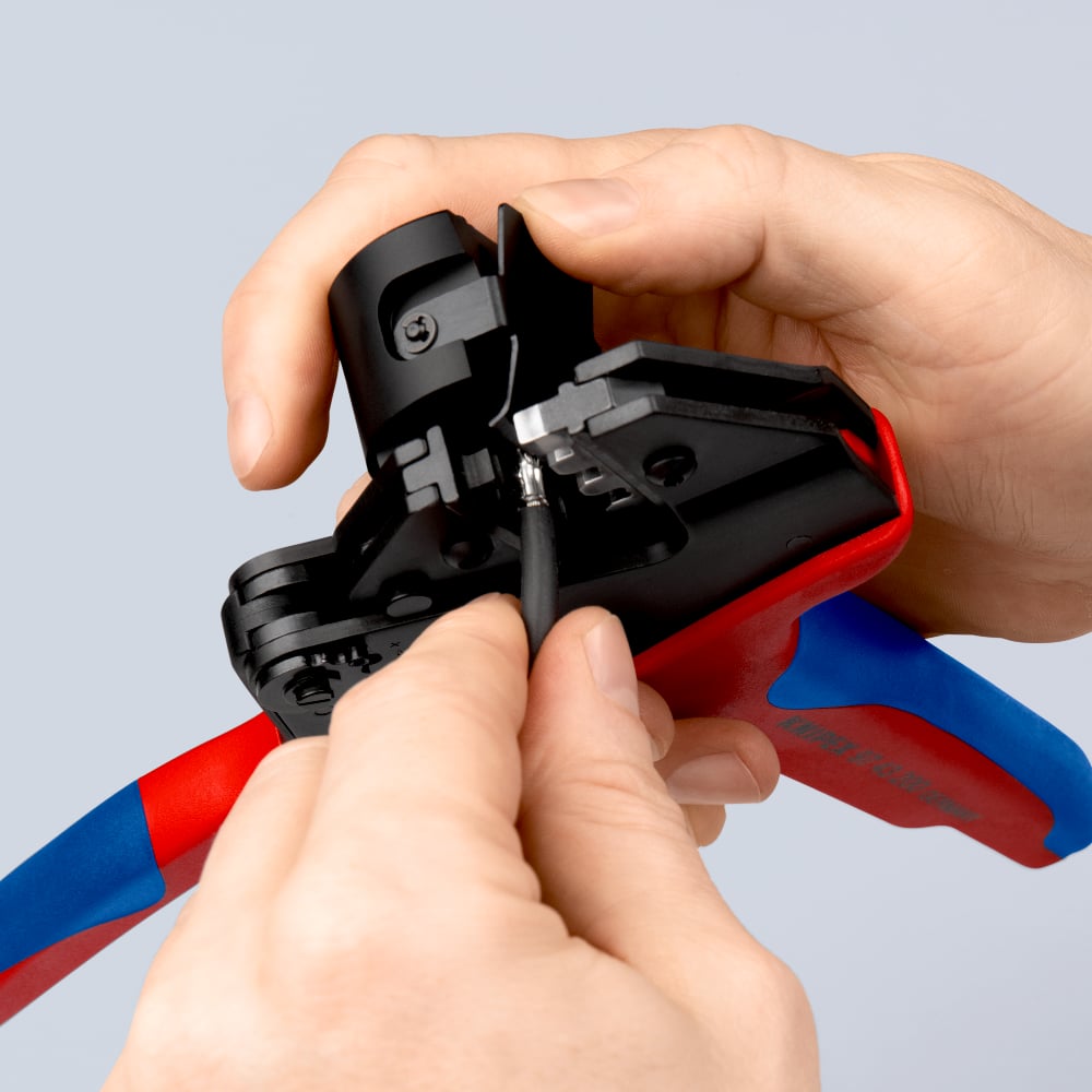 Crimp System Pliers For exchangeable crimping dies | KNIPEX