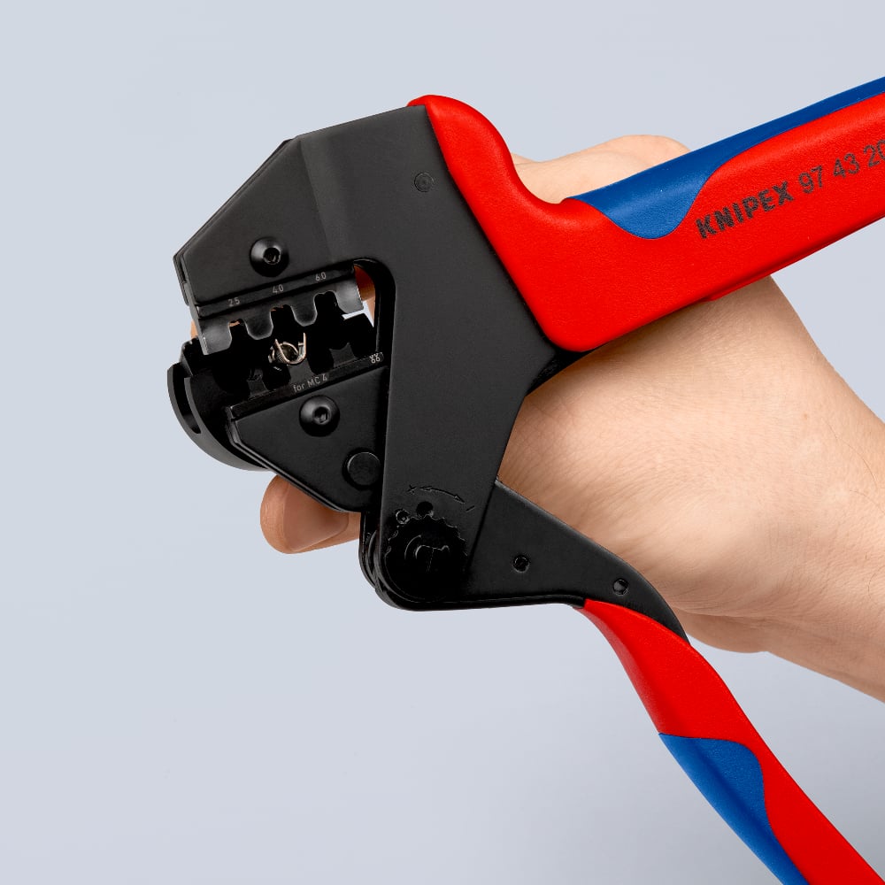 Crimp System Pliers For exchangeable crimping dies | KNIPEX