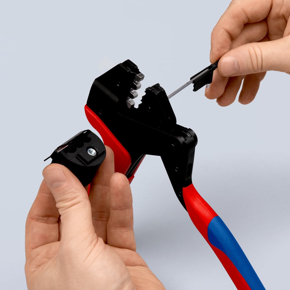 Crimp System Pliers For exchangeable crimping dies | KNIPEX