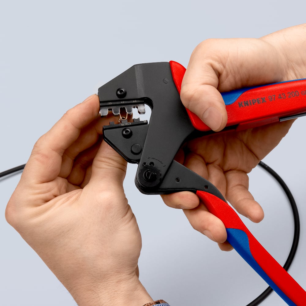 Crimp System Pliers For exchangeable crimping dies | KNIPEX