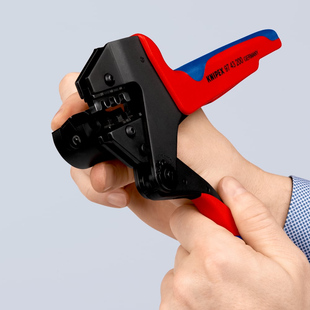Crimp System Pliers For exchangeable crimping dies | KNIPEX