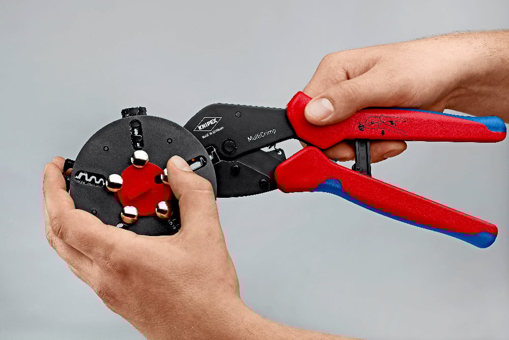 KNIPEX MultiCrimp® Crimping Pliers with changer magazine | KNIPEX