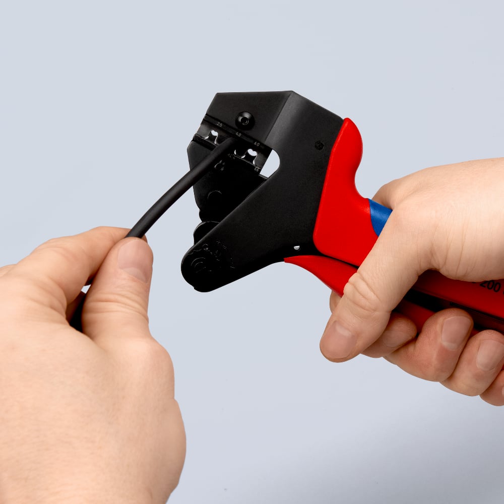 Crimp System Pliers For exchangeable crimping dies | KNIPEX