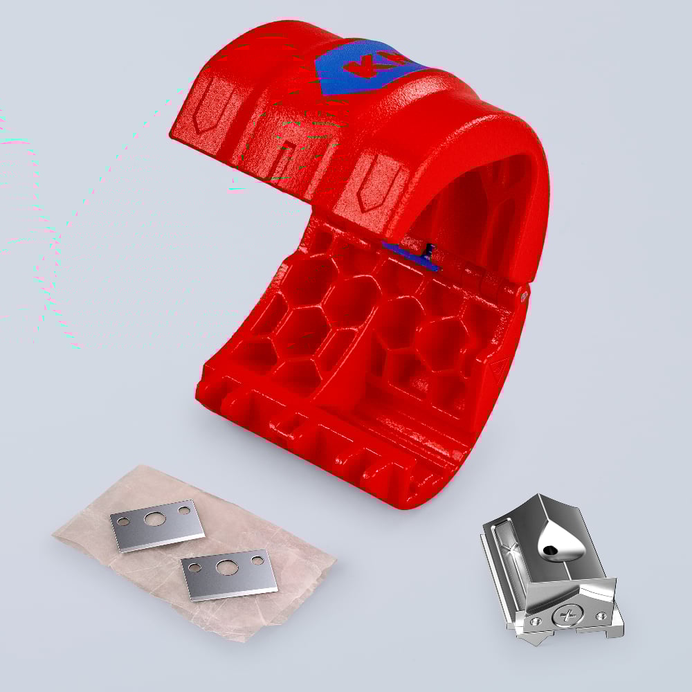 KNIPEX BiX® Cutter for plastic pipes and sealing sleeves | KNIPEX