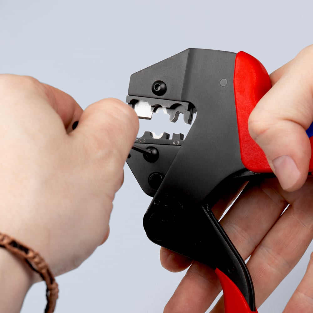 Crimp System Pliers For exchangeable crimping dies | KNIPEX