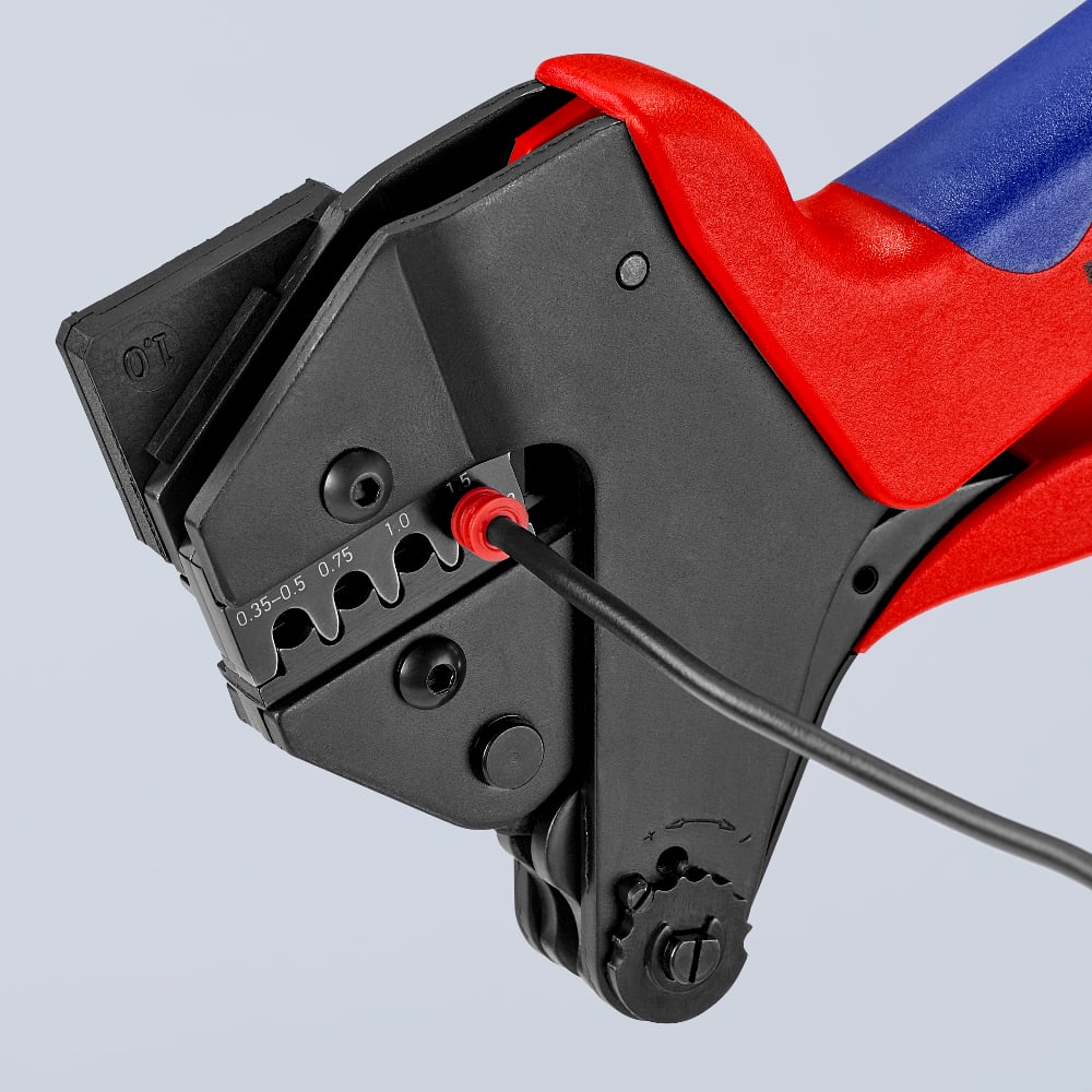 Crimp System Pliers For exchangeable crimping dies | KNIPEX