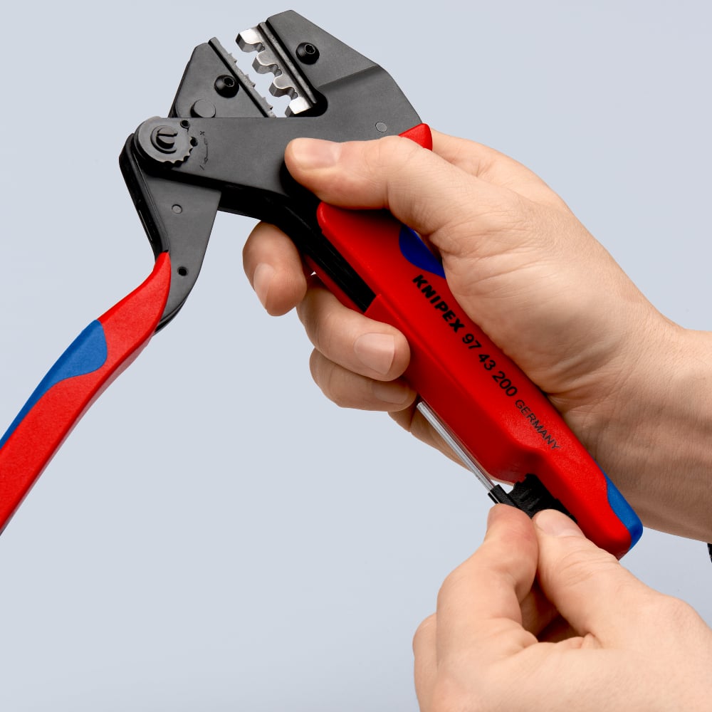 Crimp System Pliers For exchangeable crimping dies | KNIPEX
