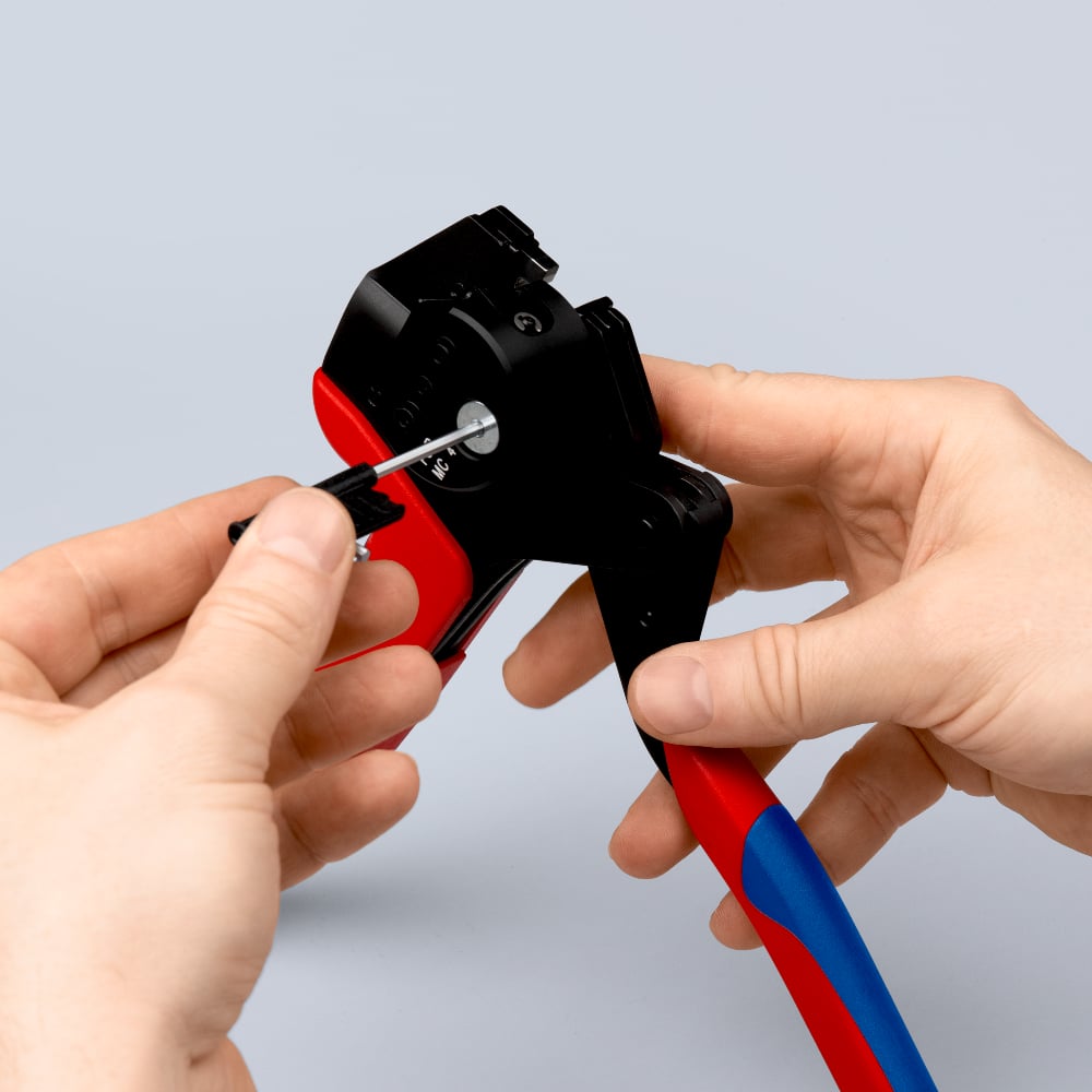 Crimp System Pliers For exchangeable crimping dies | KNIPEX