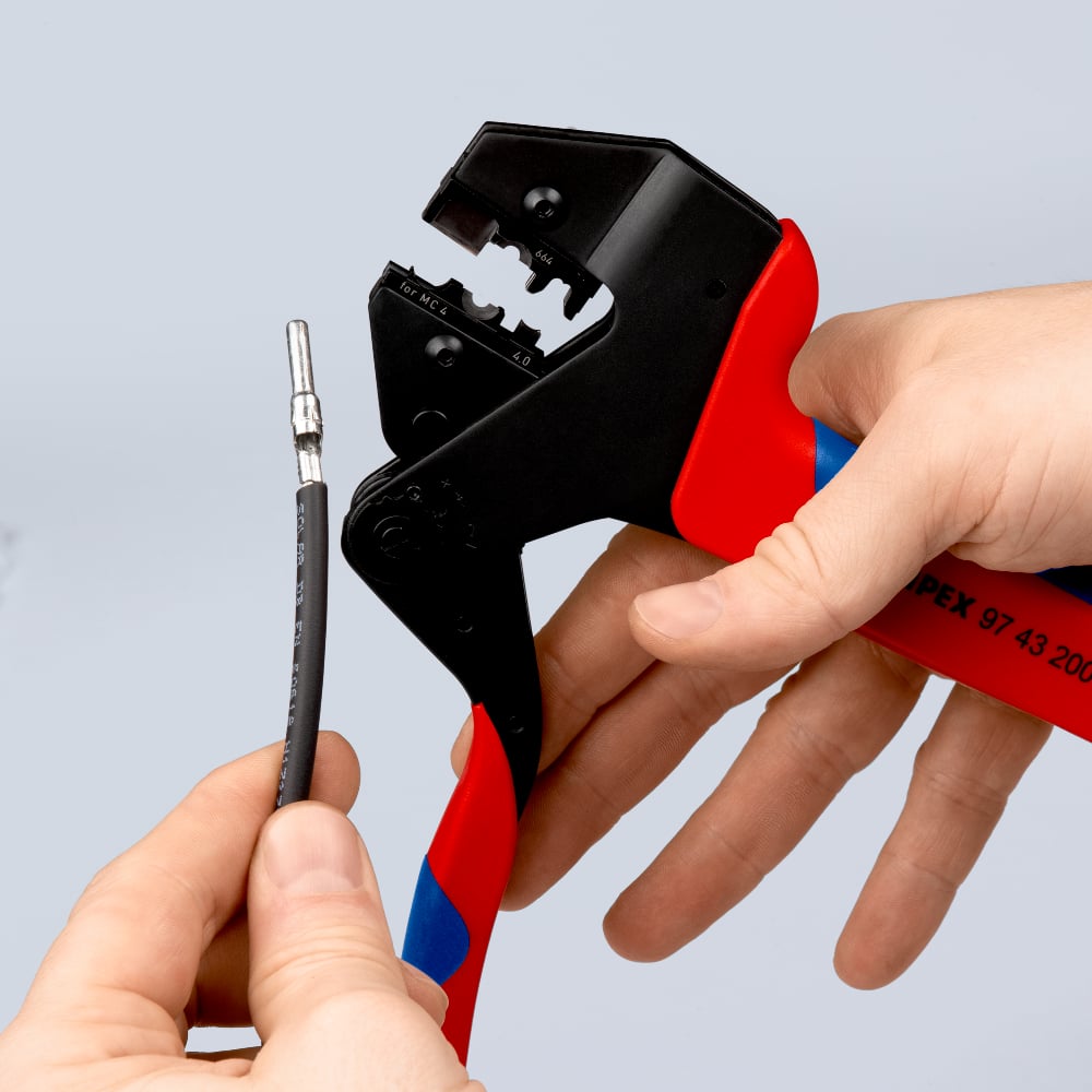 Crimp System Pliers For exchangeable crimping dies | KNIPEX