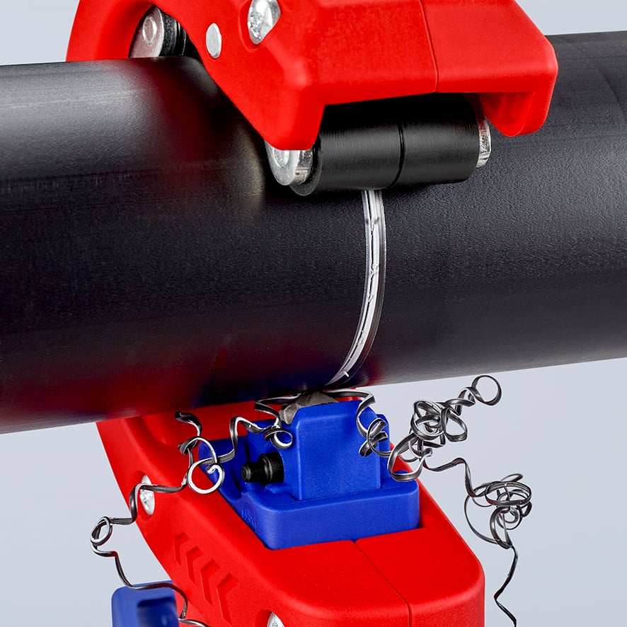 KNIPEX DP50 Pipe cutter for thin-walled plastic drain pipes | KNIPEX