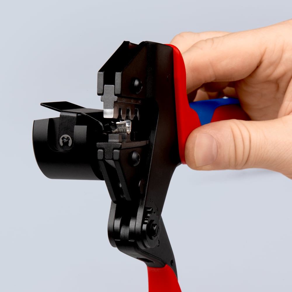 圧着システムプライヤー 交換可能な圧着ダイス用 | KNIPEX