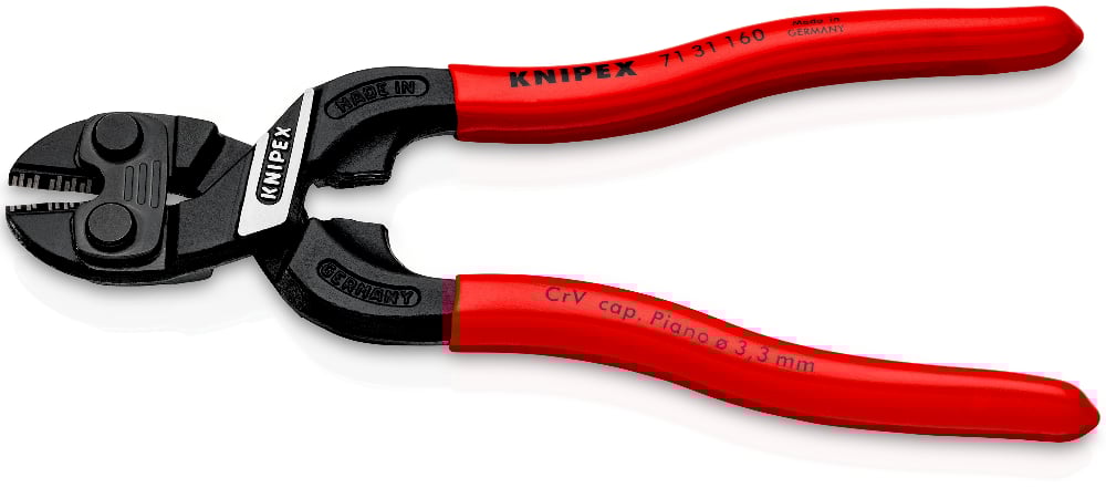 KNIPEX CoBolt® S Compact Bolt Cutters With recess in the cutting edge ...