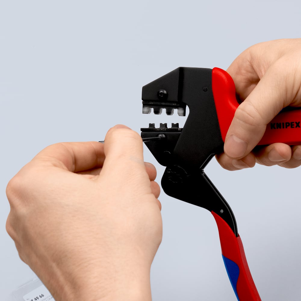 Crimp System Pliers For exchangeable crimping dies | KNIPEX