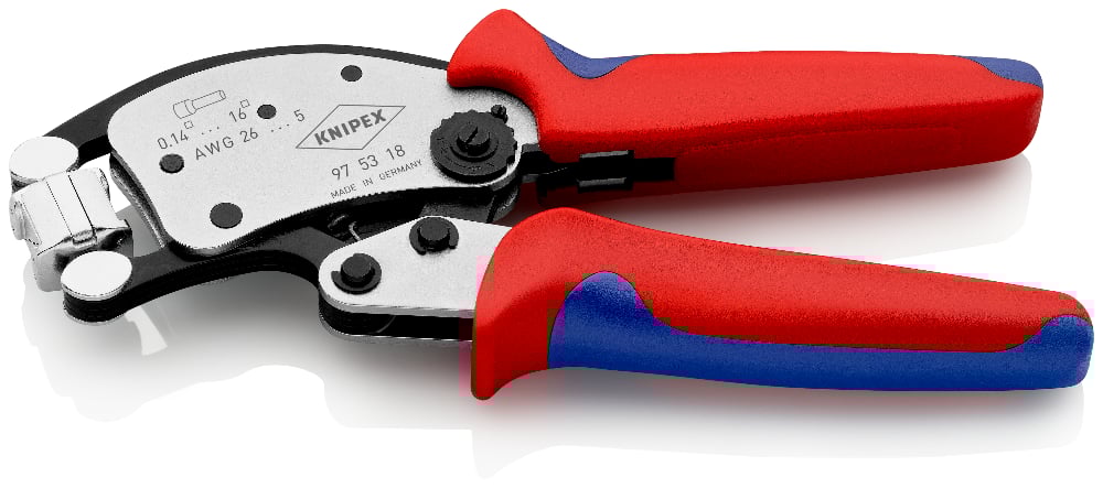 KNIPEX Twistor16® Self-Adjusting Crimping Pliers for wire ferrules With ...