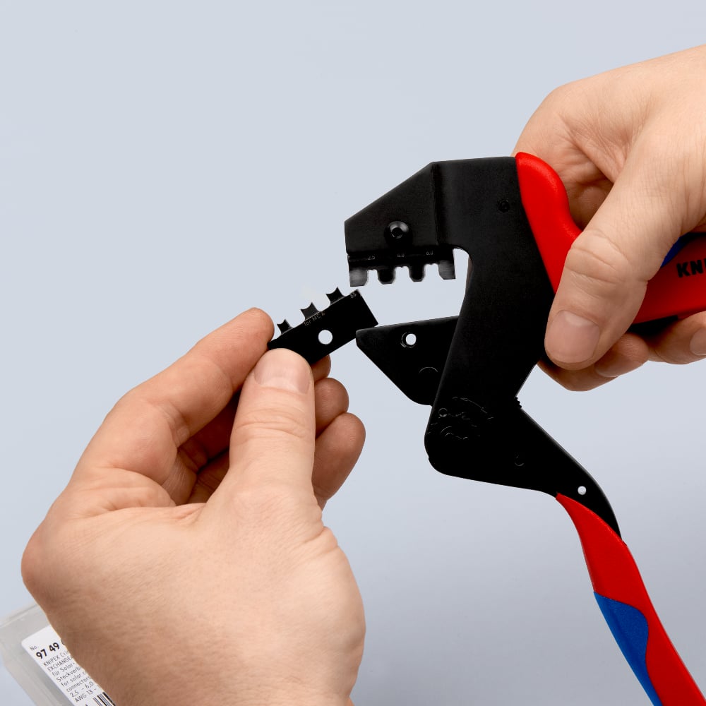 Crimp System Pliers For exchangeable crimping dies | KNIPEX