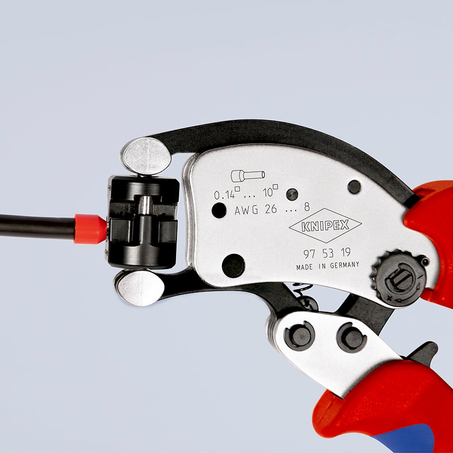 KNIPEX Twistor® T Self-Adjusting Crimping Pliers for wire ferrules With ...