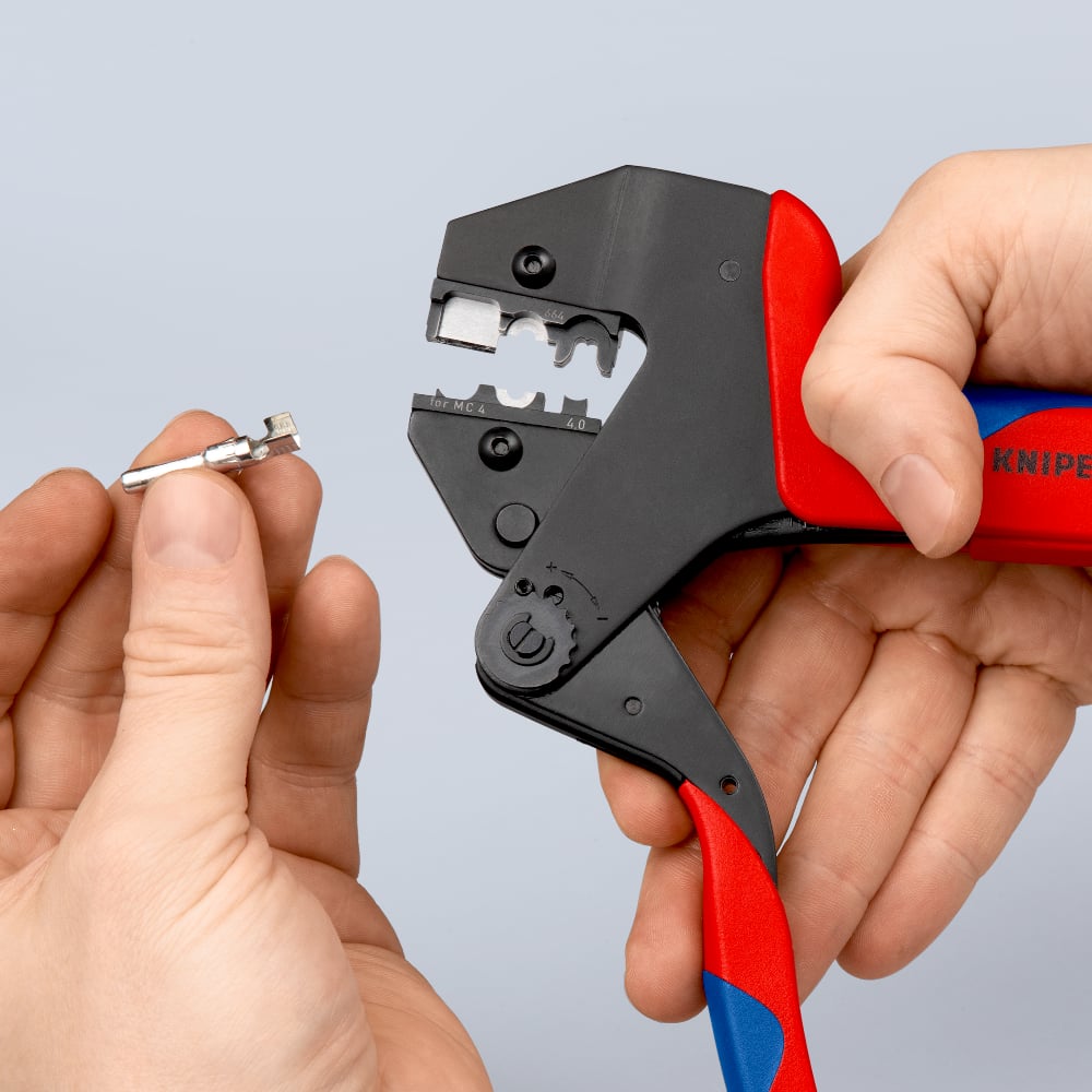 Crimp System Pliers For exchangeable crimping dies | KNIPEX