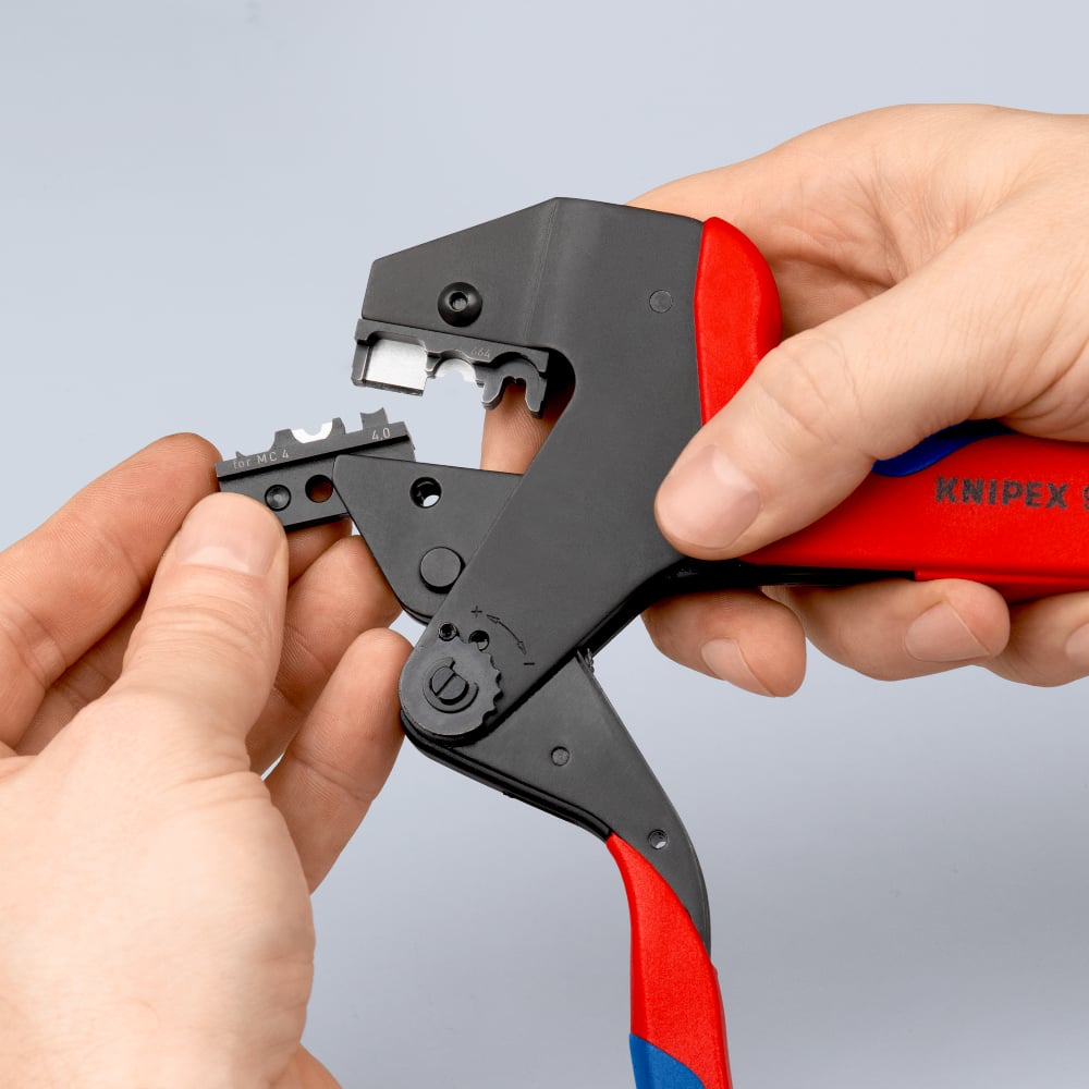 Crimp System Pliers For exchangeable crimping dies | KNIPEX