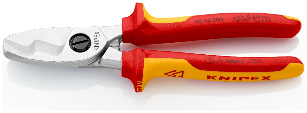Cable Shears With twin cutting edge | KNIPEX