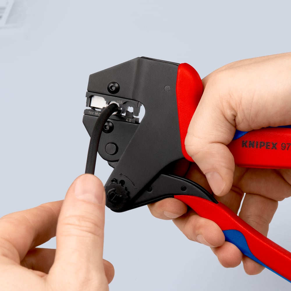 Crimp System Pliers For exchangeable crimping dies | KNIPEX
