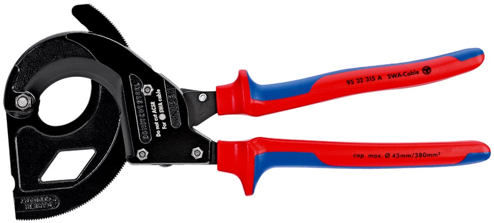 Cable Cutter (ratchet action) For steel wire armoured cables (SWA cable ...