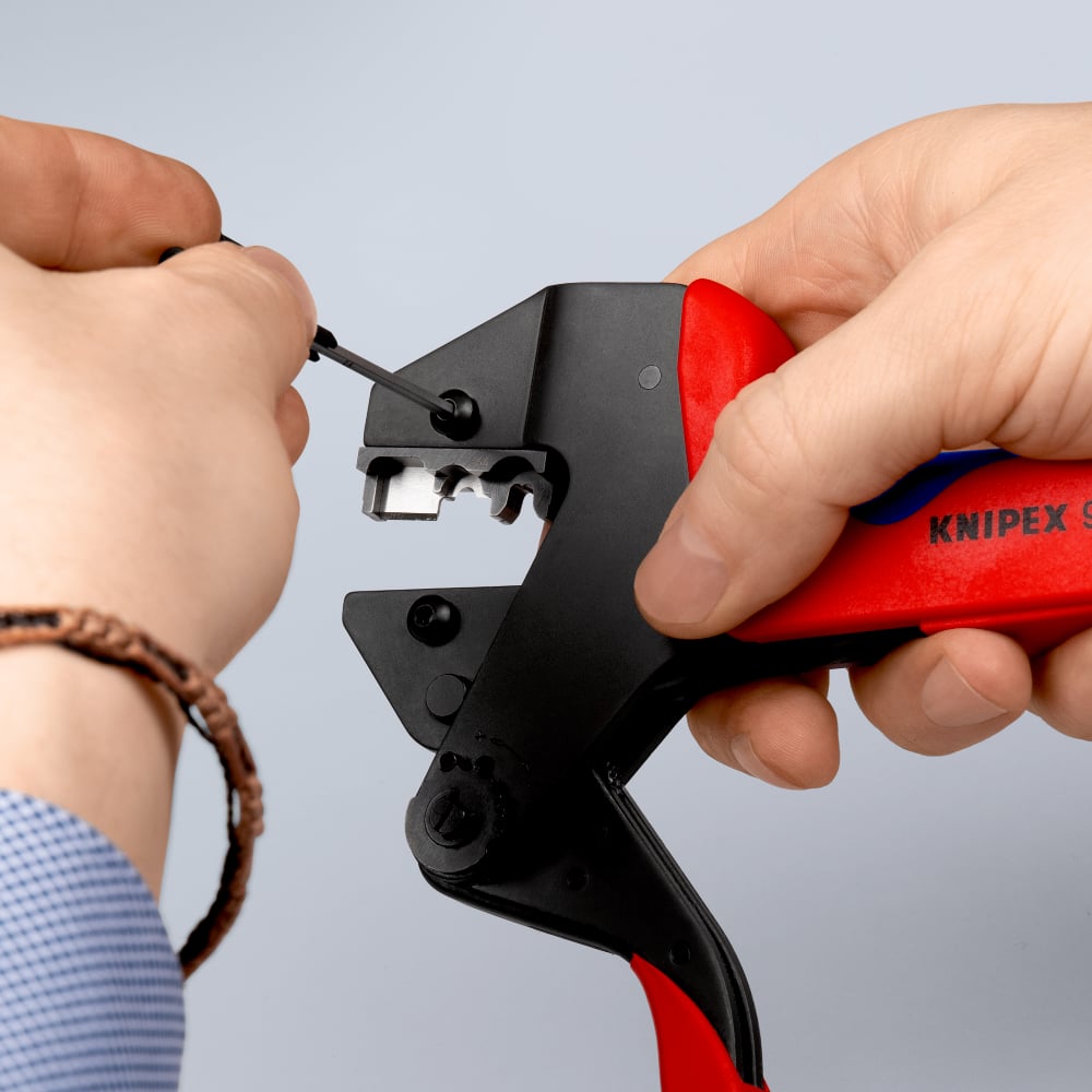 Crimp System Pliers For exchangeable crimping dies | KNIPEX