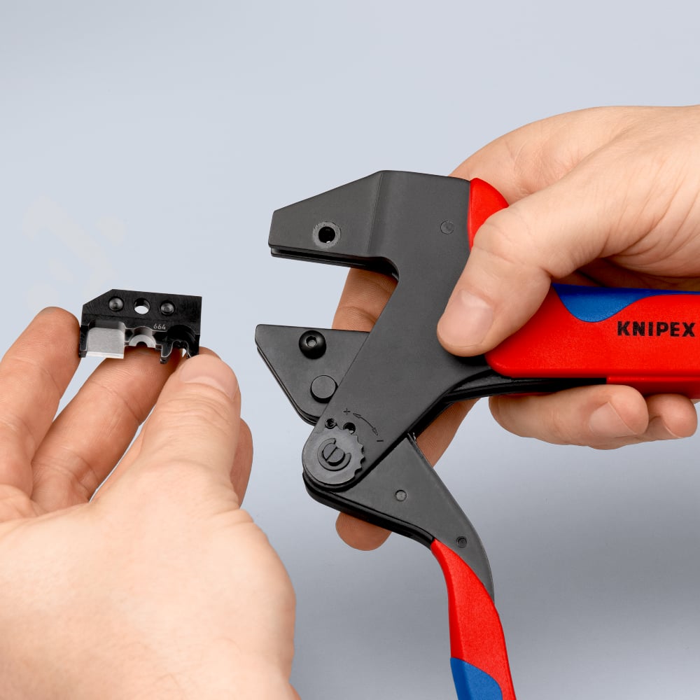 Crimp System Pliers For exchangeable crimping dies | KNIPEX