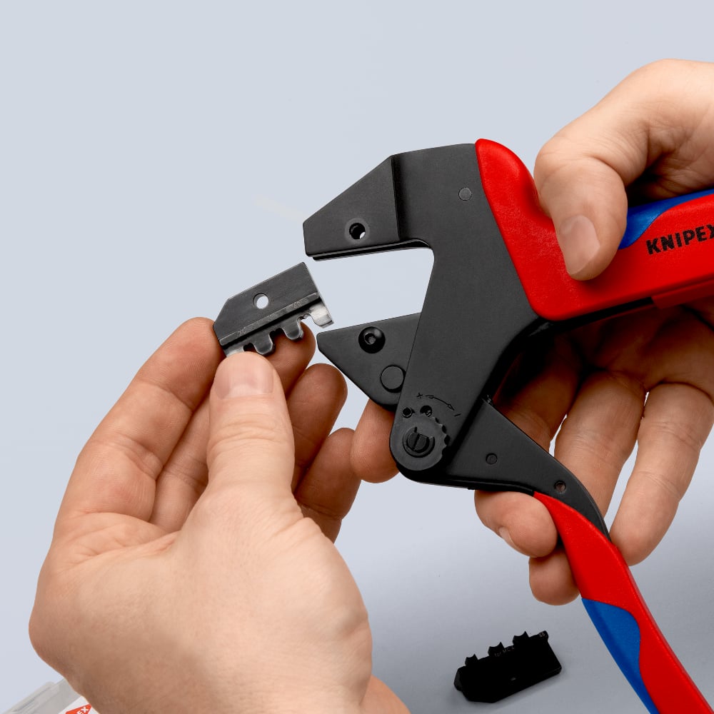 Crimp System Pliers For exchangeable crimping dies | KNIPEX