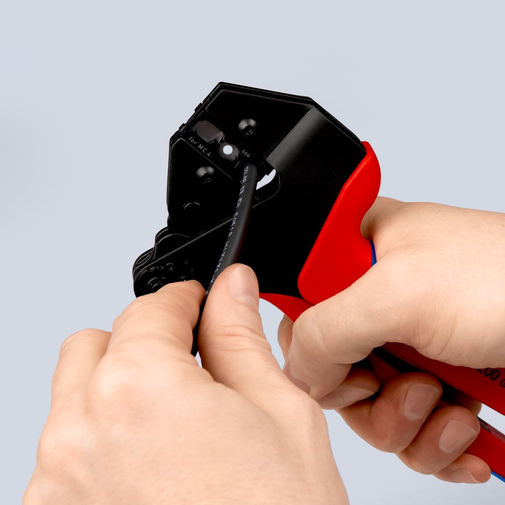 Crimp System Pliers For exchangeable crimping dies | KNIPEX