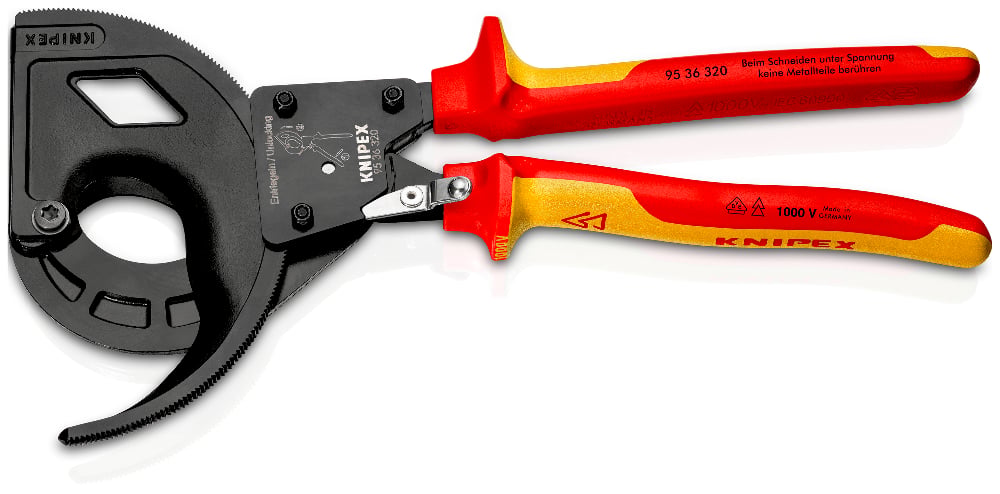 Cable Cutter (ratchet principle, 3-stage) | KNIPEX