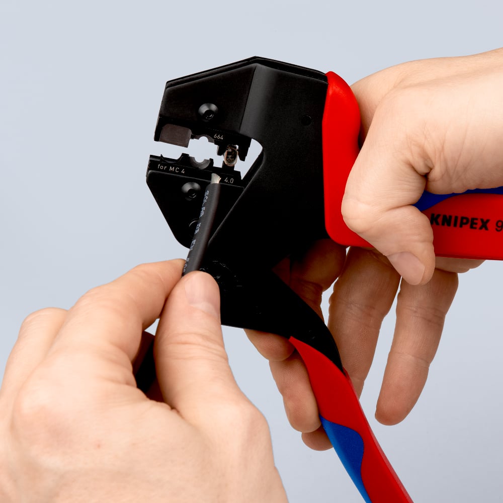 Crimp System Pliers For exchangeable crimping dies | KNIPEX