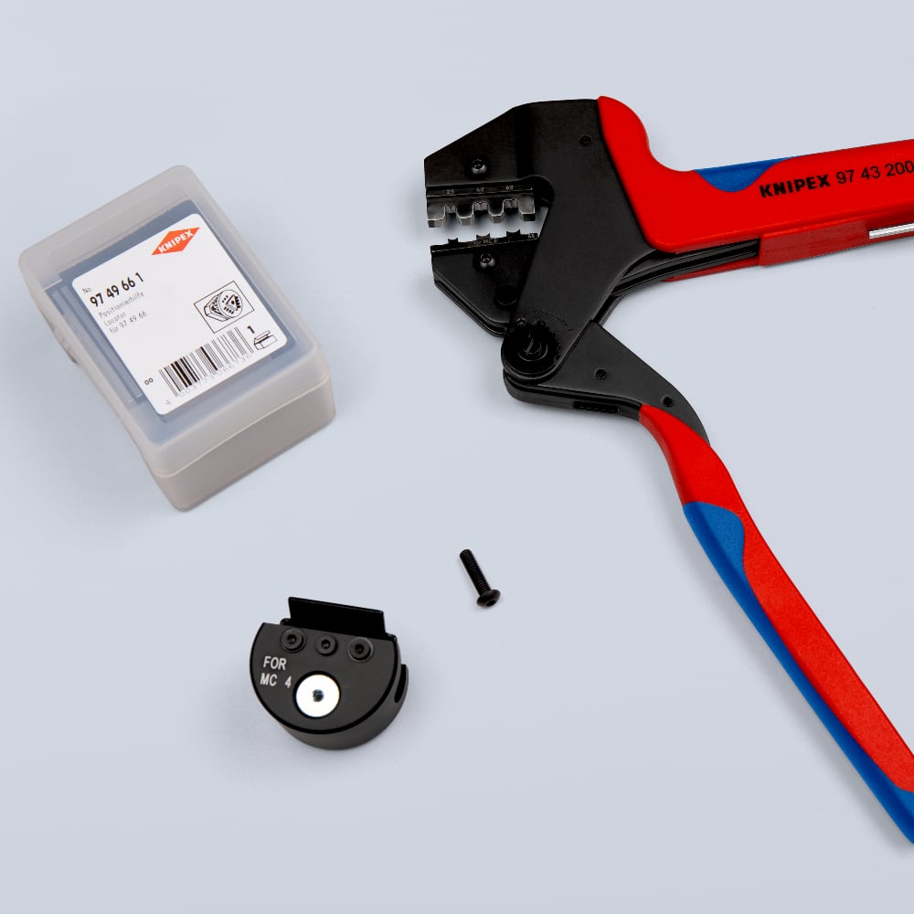 Crimp-Systemzange Für auswechselbare Crimpeinsätze | KNIPEX