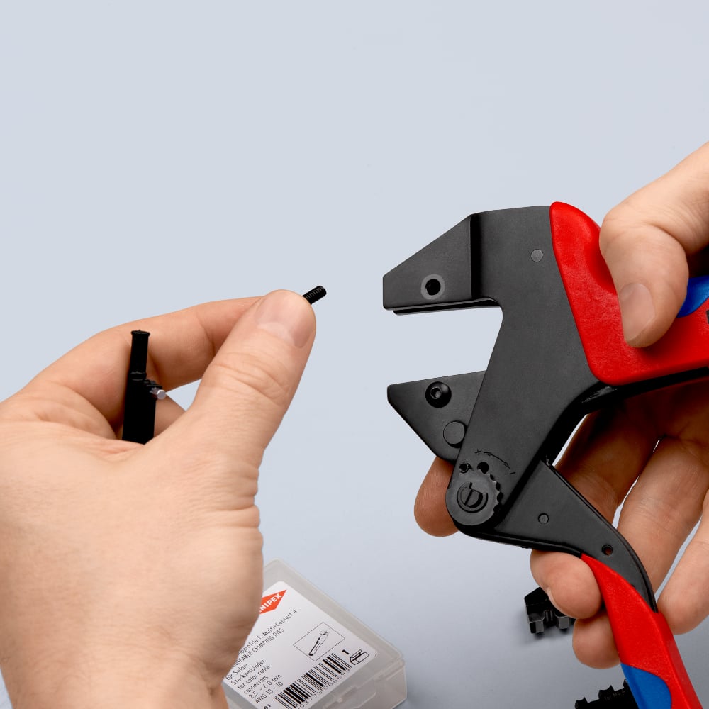 Crimp System Pliers For exchangeable crimping dies | KNIPEX