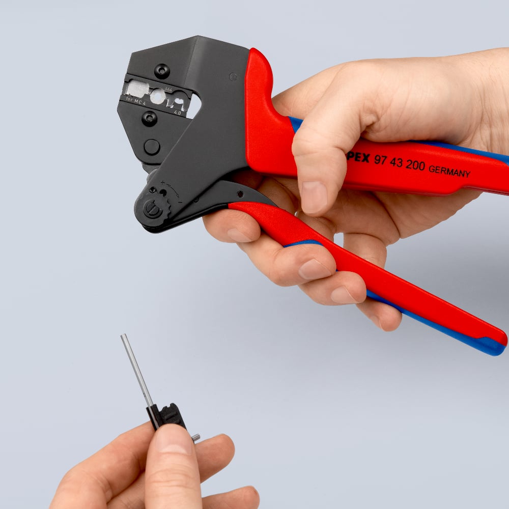 Crimp System Pliers For exchangeable crimping dies | KNIPEX