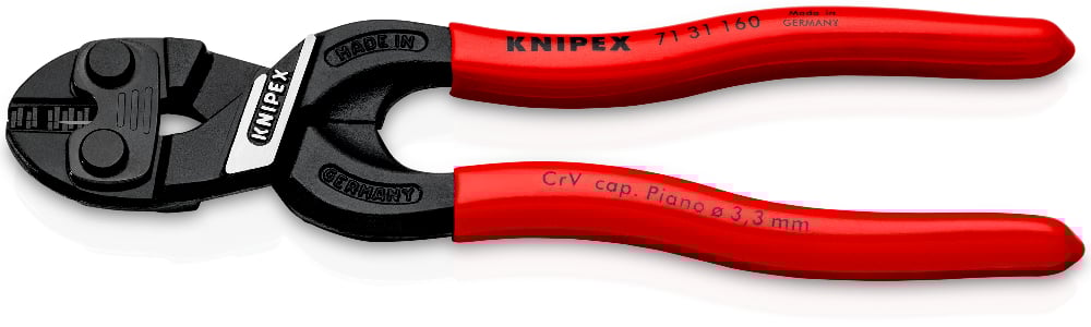 KNIPEX CoBolt® S Compact Bolt Cutters With recess in the cutting edge ...