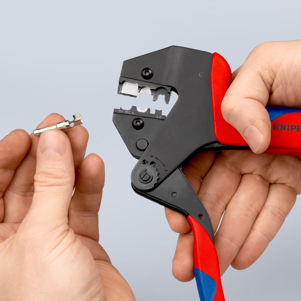 Crimp System Pliers For exchangeable crimping dies | KNIPEX