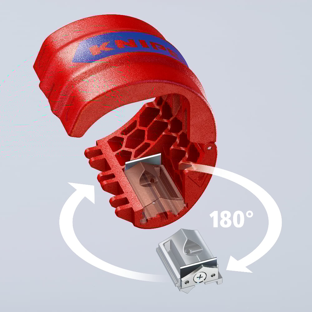 KNIPEX BiX® Cutter for plastic pipes and sealing sleeves | KNIPEX