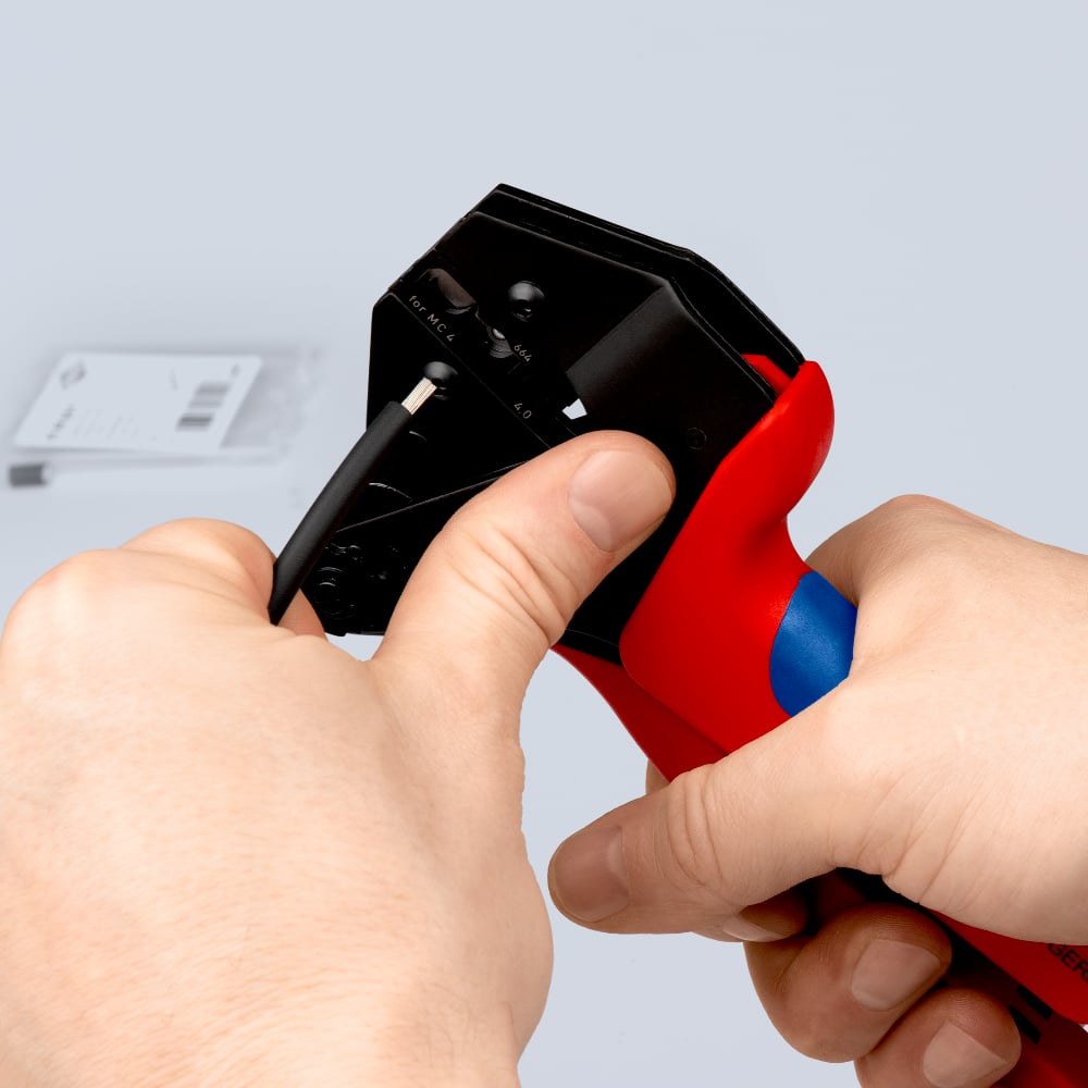 Crimp System Pliers For exchangeable crimping dies | KNIPEX
