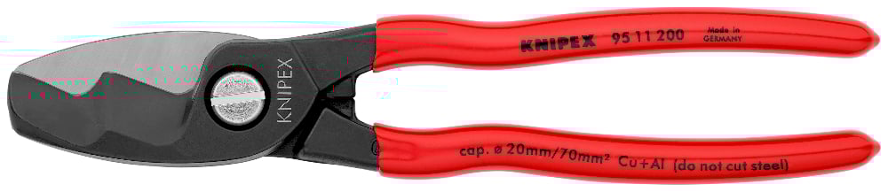 Cable Shears With twin cutting edge | KNIPEX