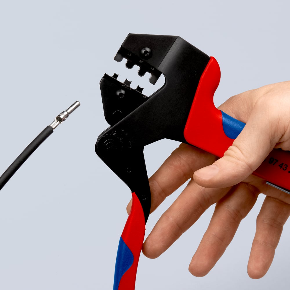 Crimp System Pliers For exchangeable crimping dies | KNIPEX