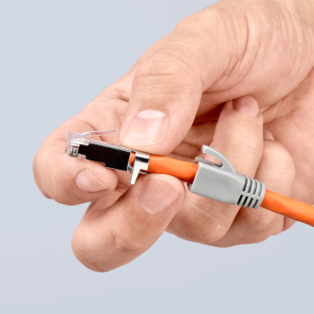 Crimping Pliers for RJ45 Western plugs | KNIPEX