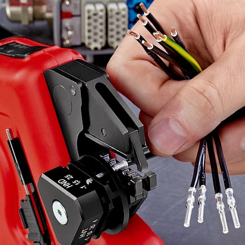 KNIPEX eCrimp Crimpadora electromecánica Para mordazas intercambiables ...