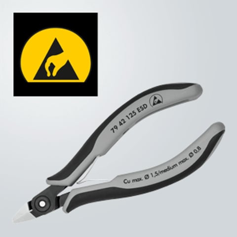 Precision Electronics Side Cutter ESD | KNIPEX